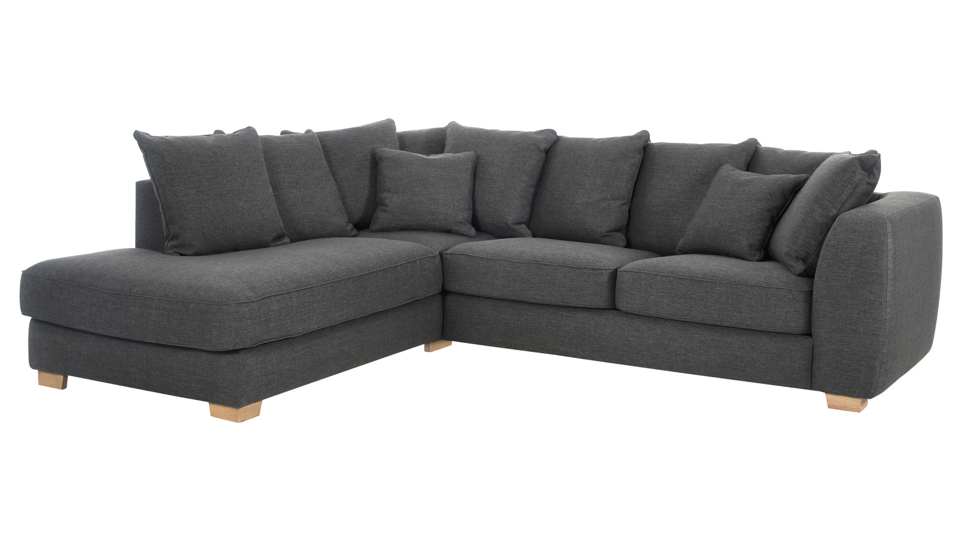 BOSTON-kulmasohva, Casa-kangas (musta, kätisyys: vasen) - Kulmasohvat | Sotka